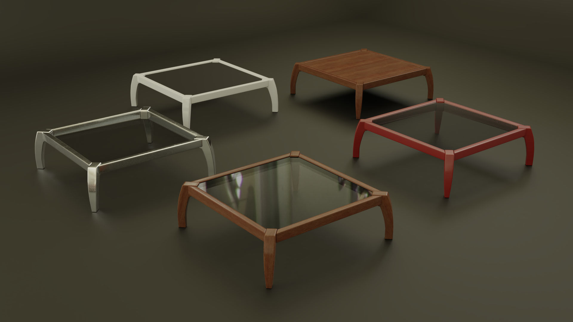 Living table collection 3D model | CGTrader