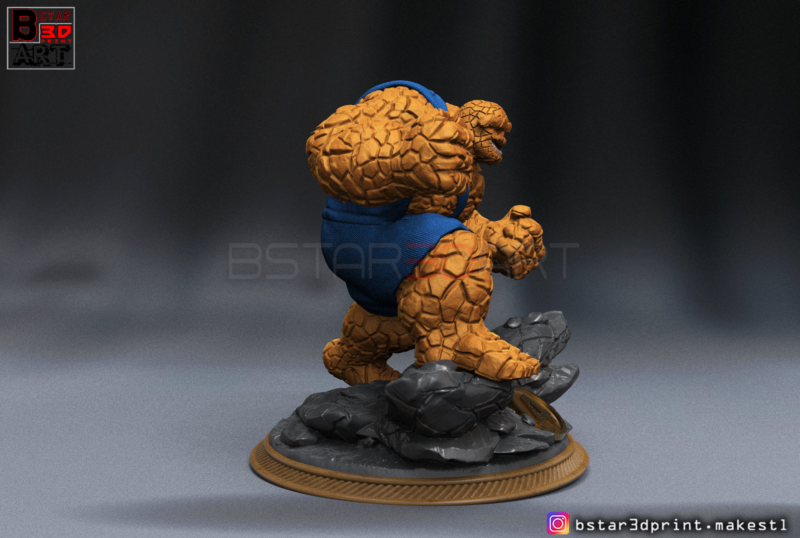 The Thing High Quality - Fantastic Four - Marvel Comic 3D model 3D ...