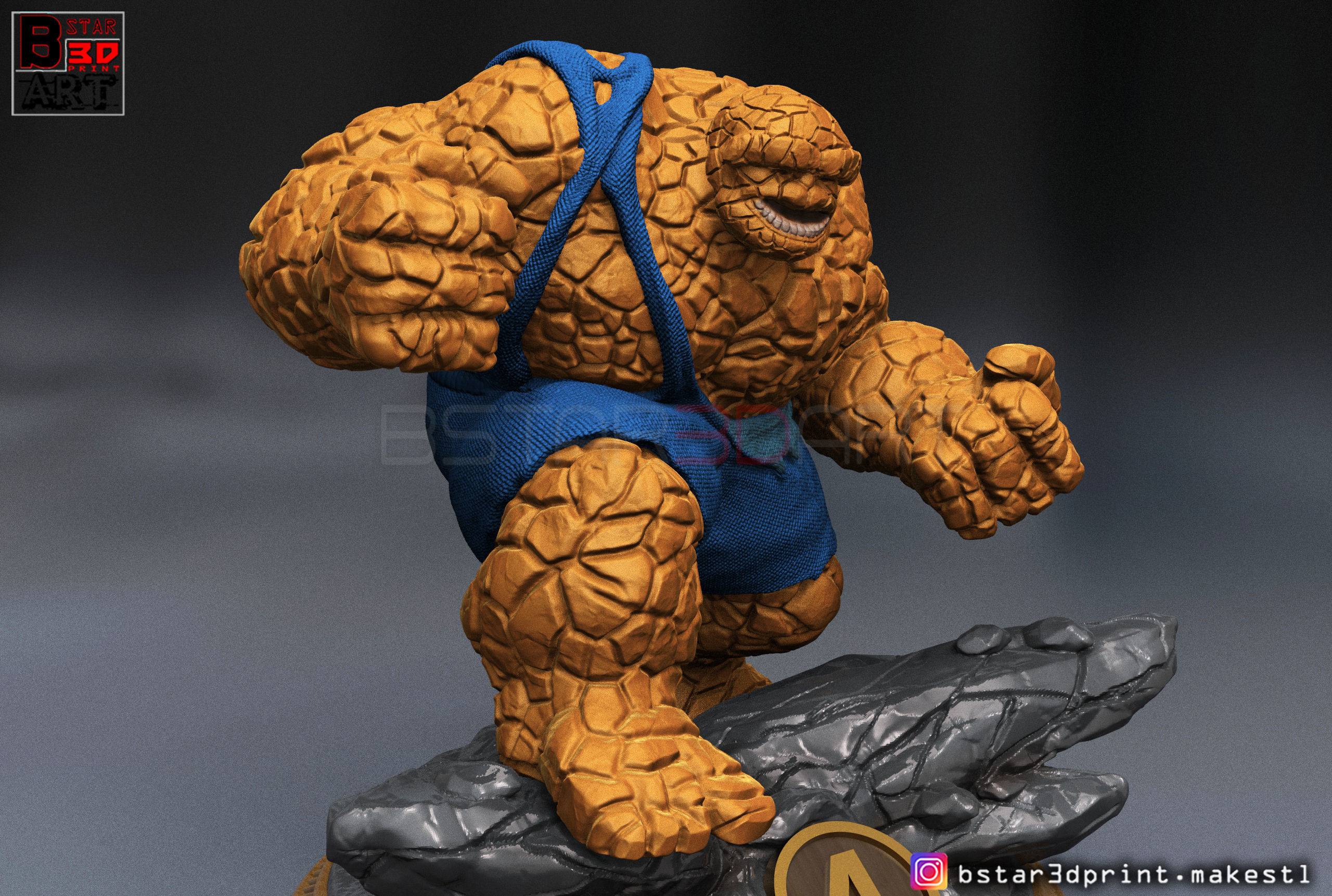 The Thing High Quality - Fantastic Four - Marvel Comic 3D model 3D ...