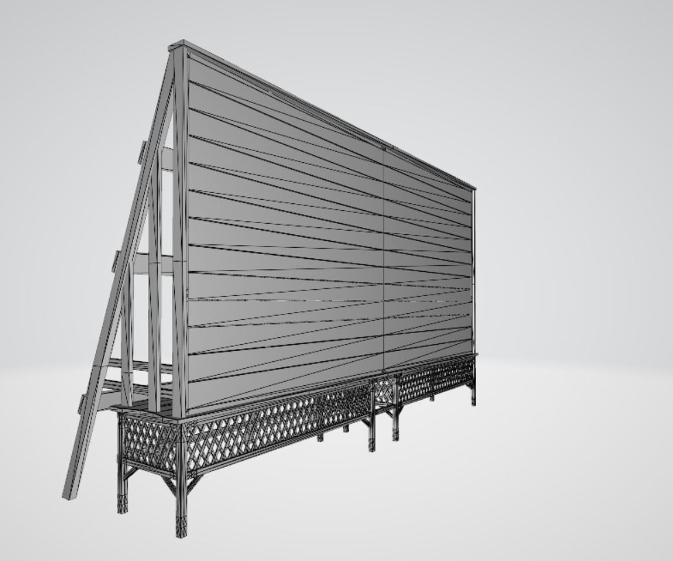 billboard retro billboard of the 30s 3D model | CGTrader