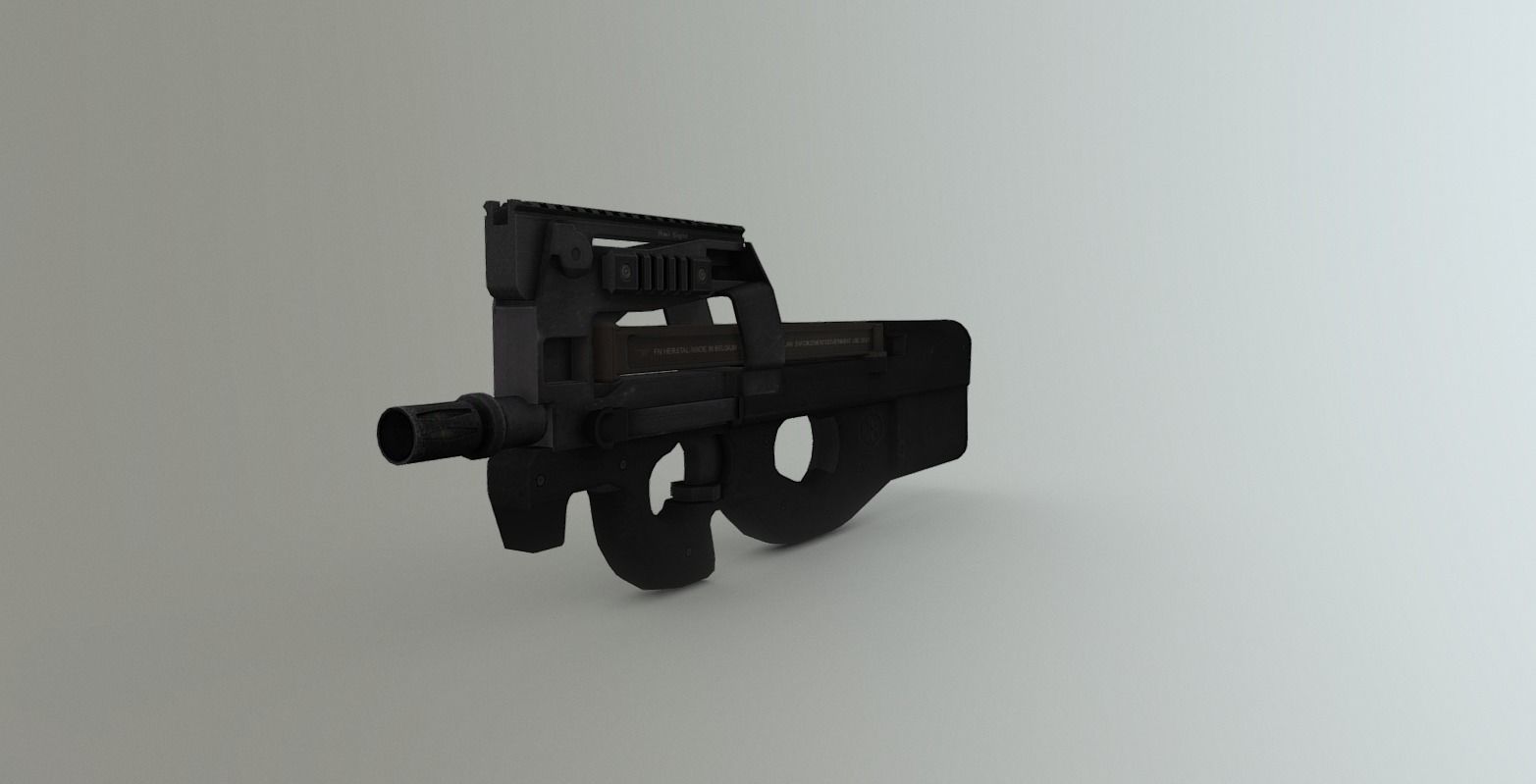 3D model SMG P90 VR / AR / low-poly | CGTrader