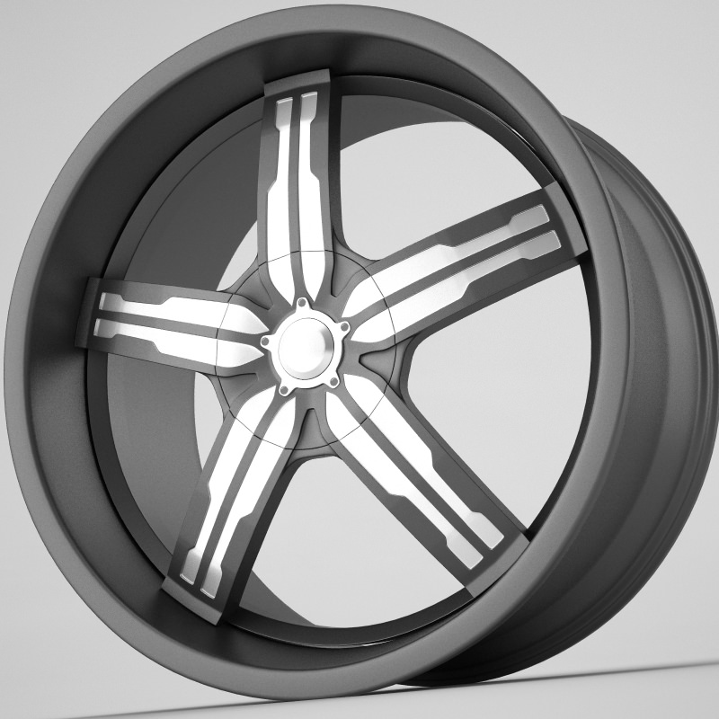 Black Ice Rims 3D model | CGTrader