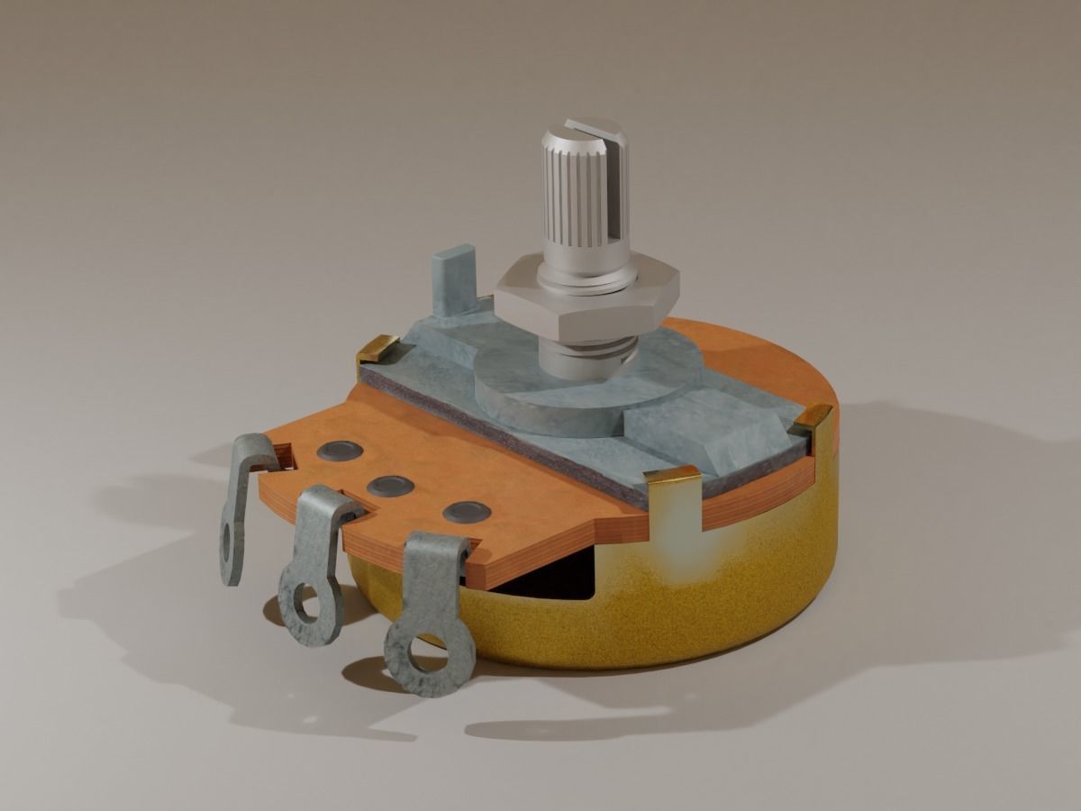 Potentiometer - Trim Pot 3D model | CGTrader