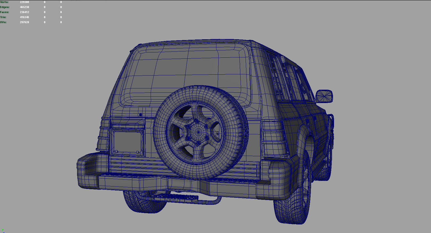 Pajero car 3d model 3D model | CGTrader