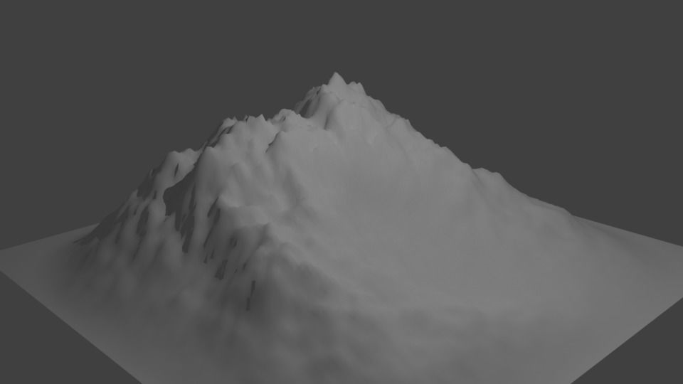 simple landscape free 3D model | CGTrader