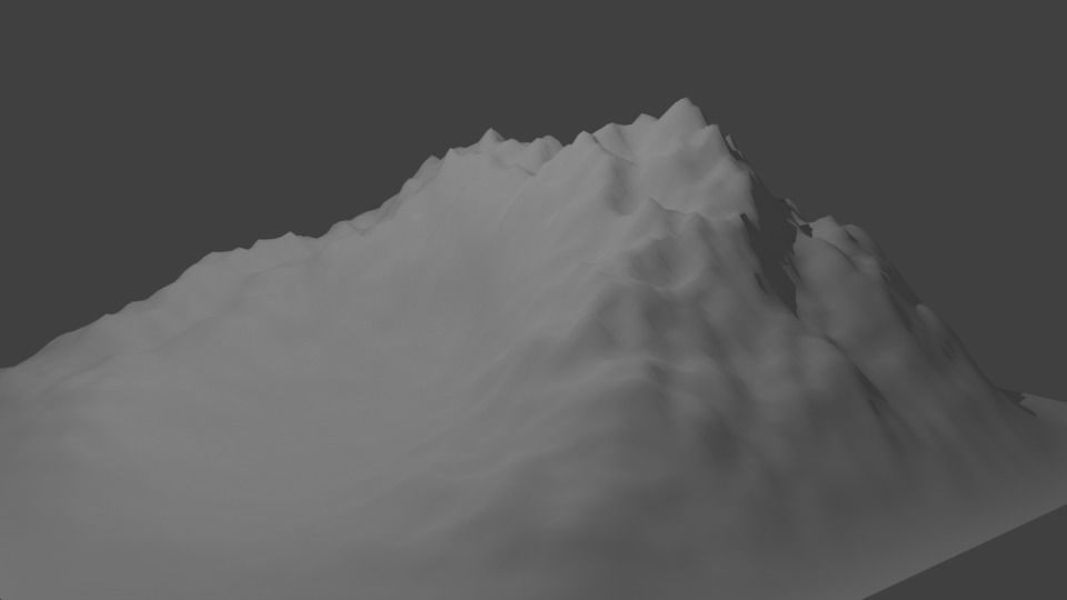 simple landscape free 3D model | CGTrader