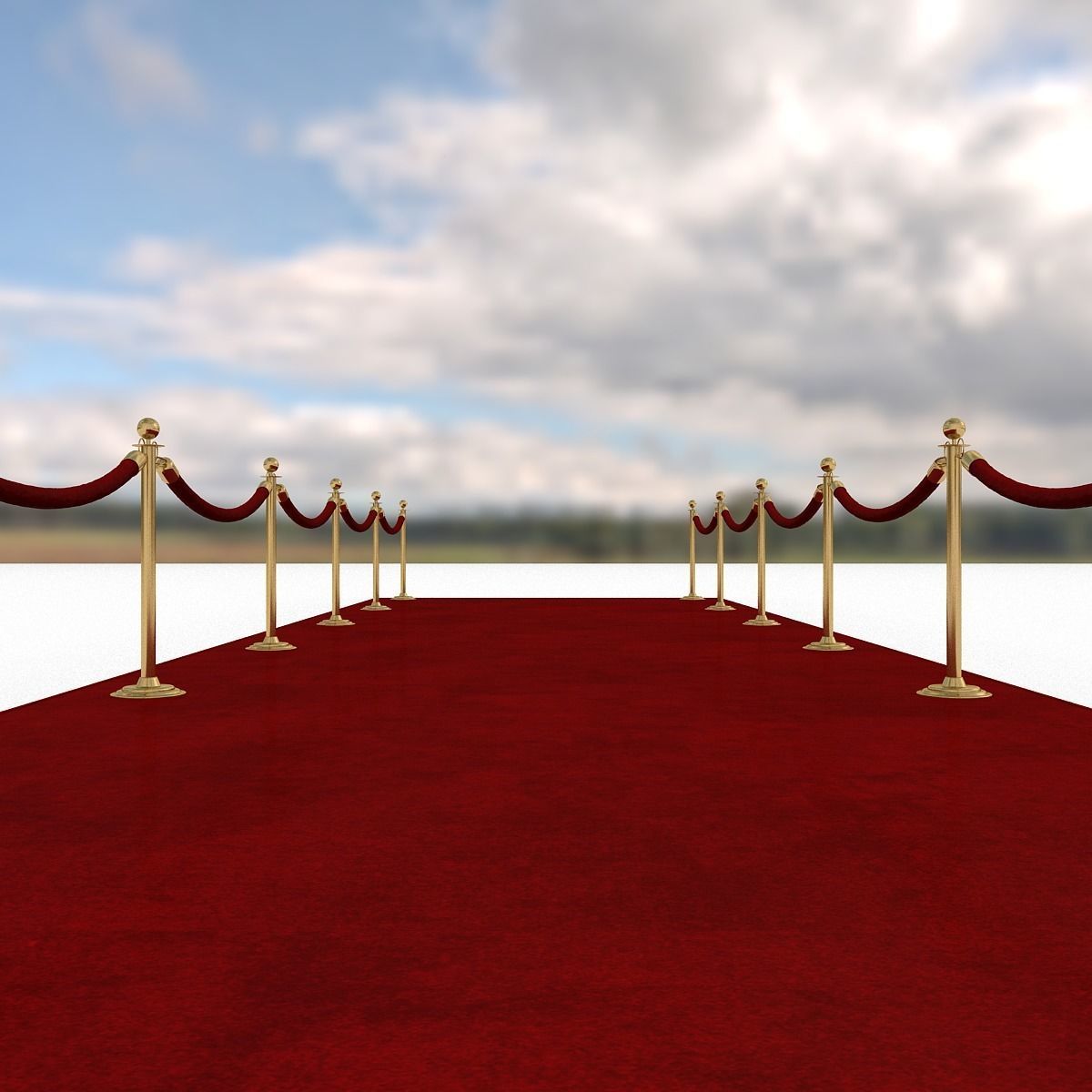 3D model 3D Red Carpet Model VR / AR / low-poly | CGTrader