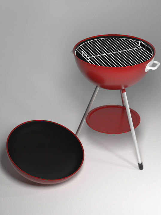 Barbecue grill 3D model 3D model | CGTrader
