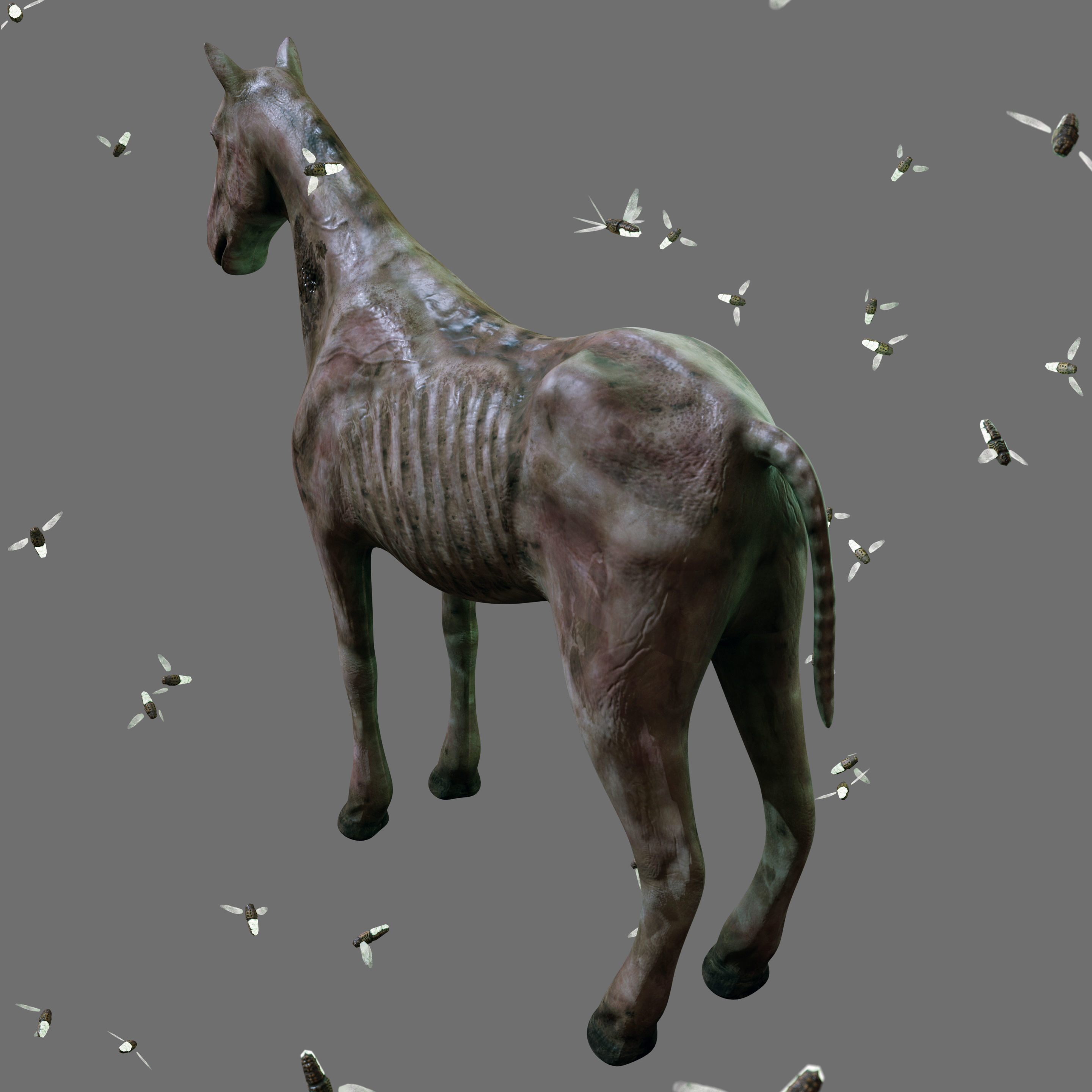 3D model Zombie Horse and Rider VR / AR / low-poly | CGTrader