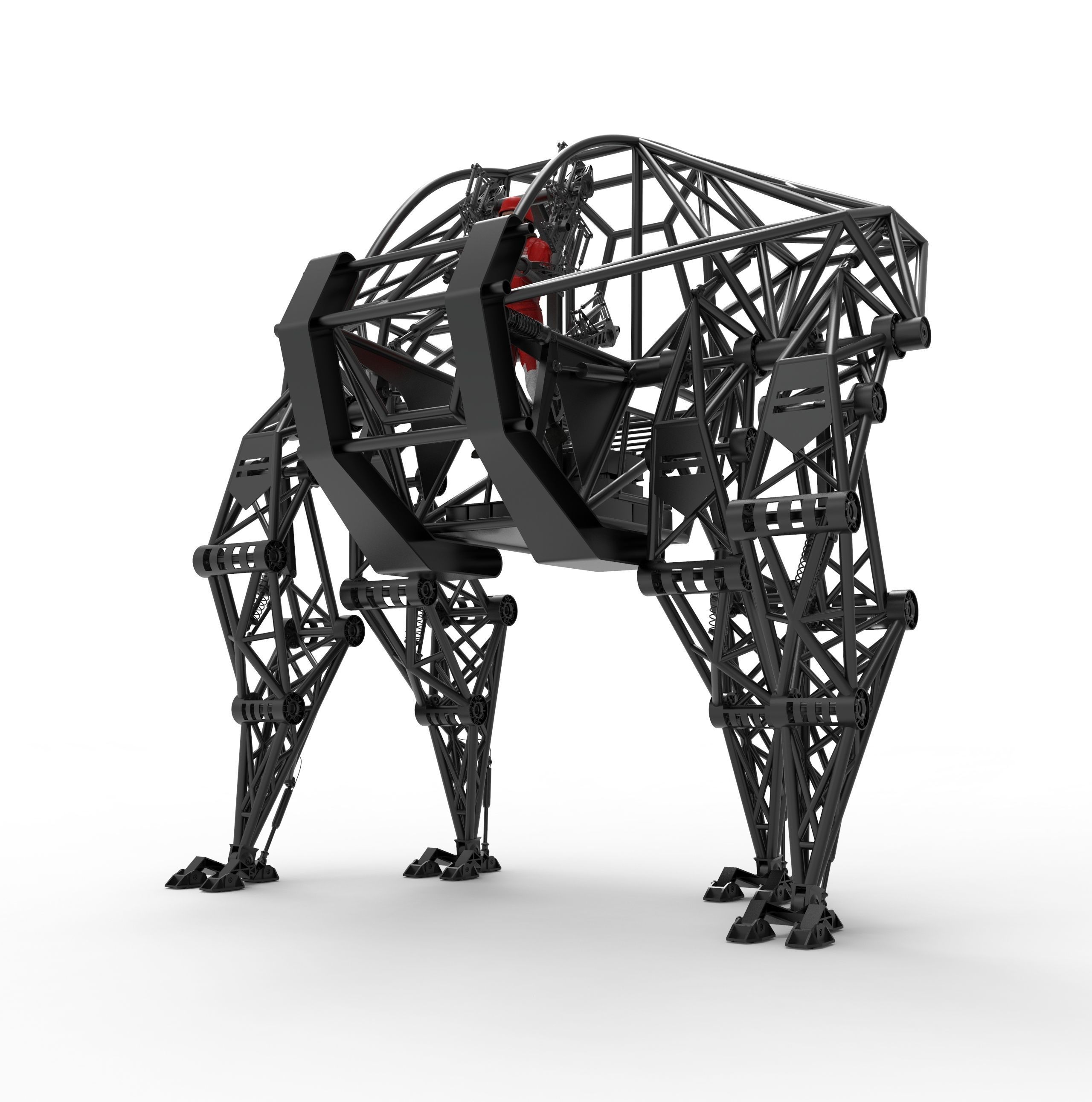 Powered exoskeleton prosthesis 3D model | CGTrader