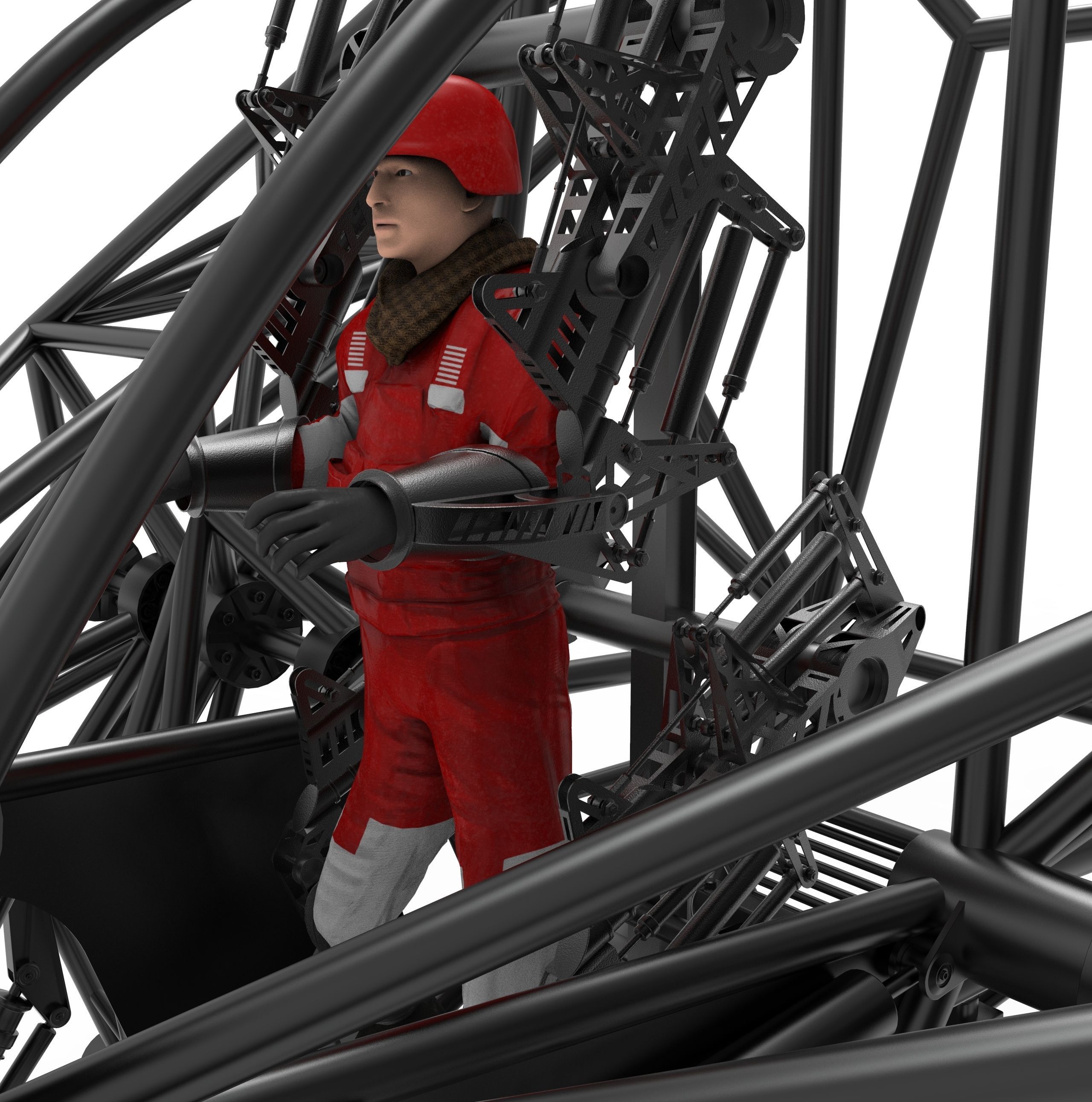 Powered exoskeleton prosthesis 3D model | CGTrader