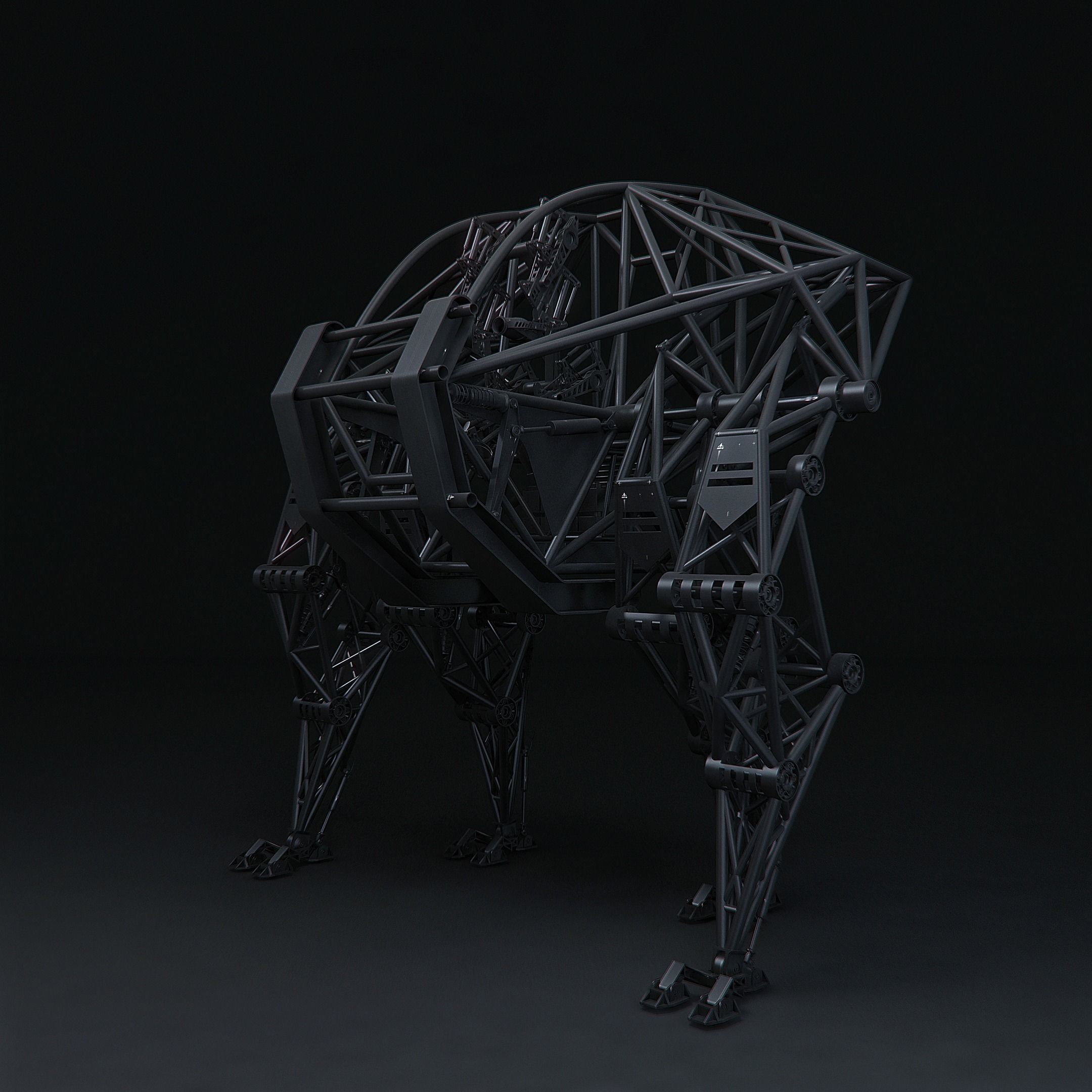Powered exoskeleton prosthesis 3D model | CGTrader