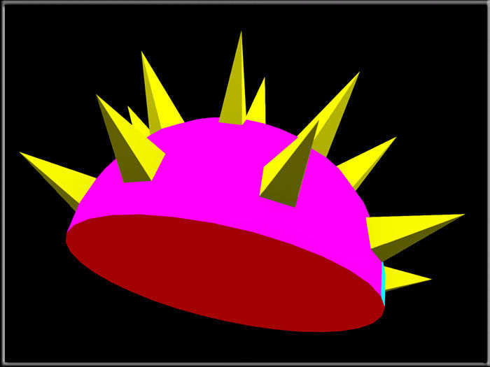 3D model Spike Ball - Half VR / AR / low-poly | CGTrader