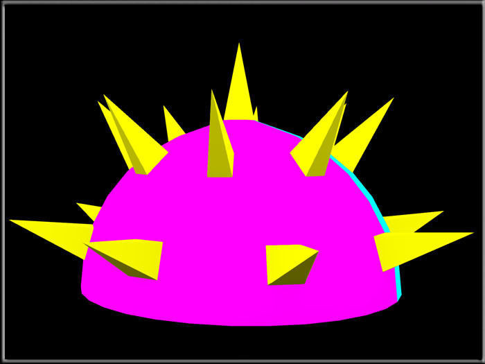 3D model Spike Ball - Half VR / AR / low-poly | CGTrader