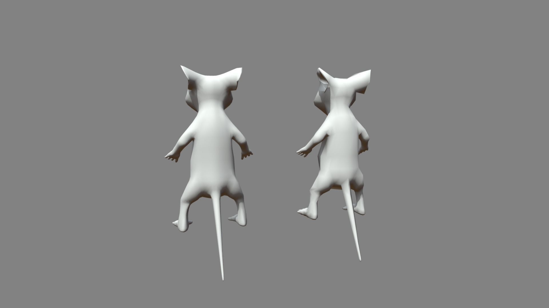 Cartoon mouse base mesh 3D model | CGTrader