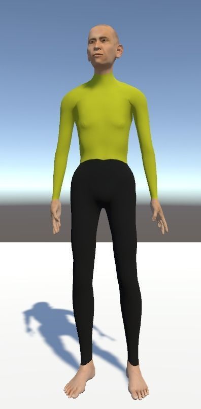 Unity Humanoid Model Male 003 free 3D model animated rigged | CGTrader