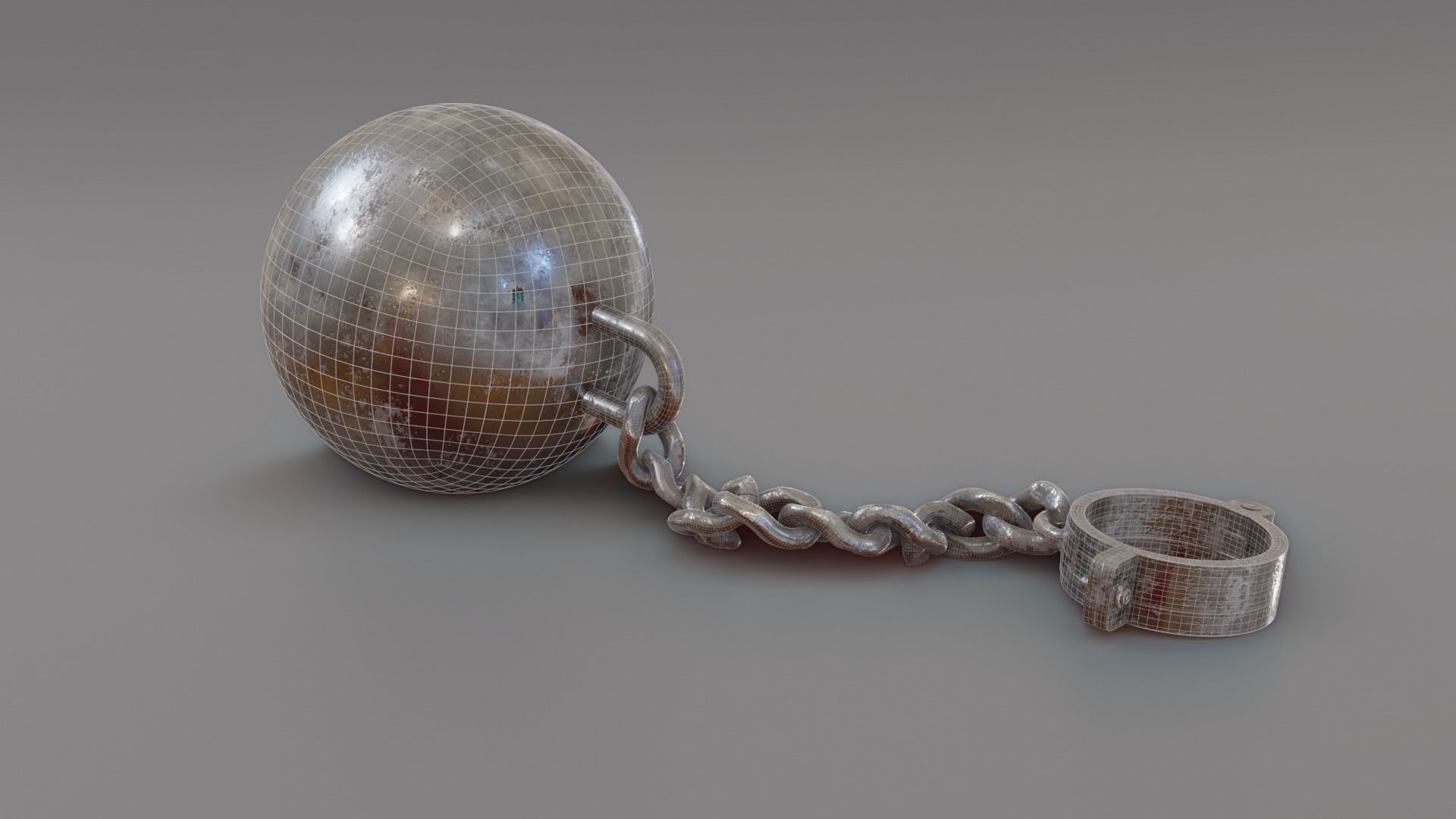 Ball and Chains 3D model | CGTrader