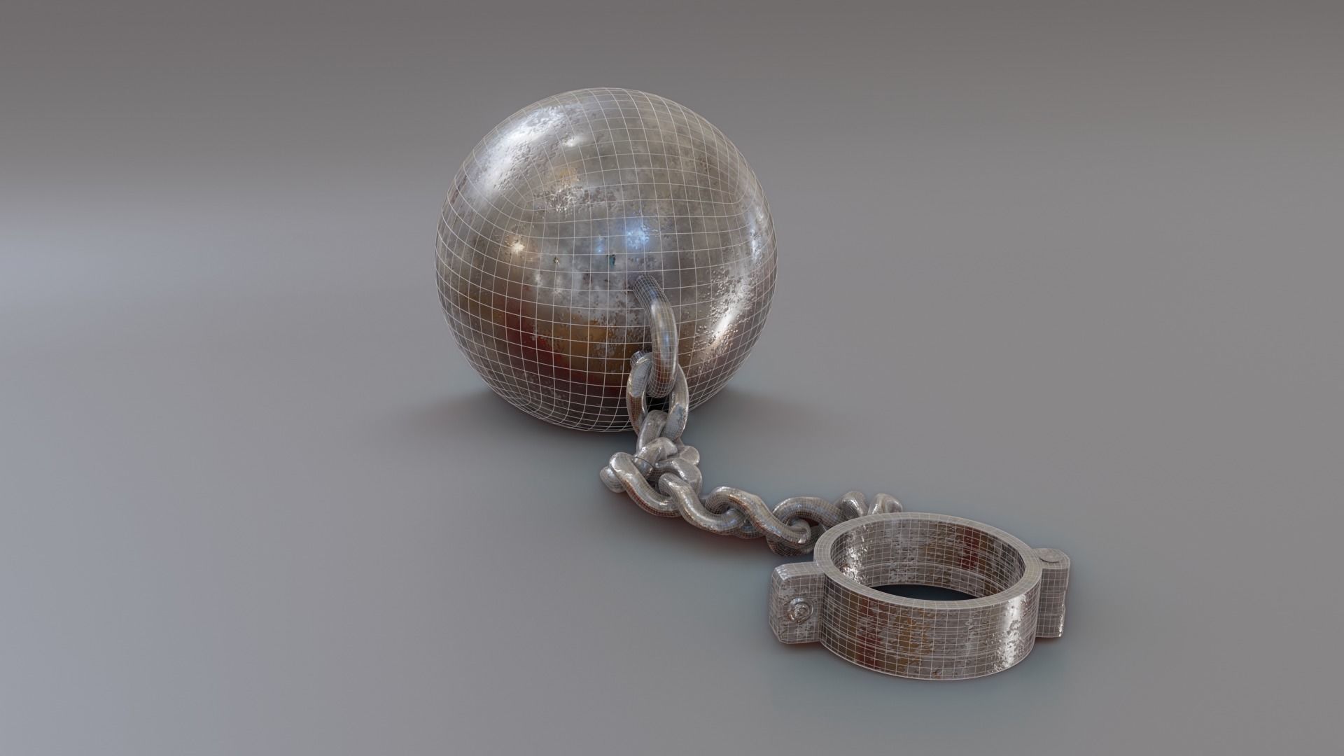 Ball and Chains 3D model | CGTrader