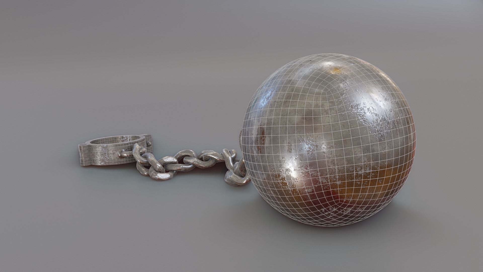 Ball and Chains 3D model | CGTrader