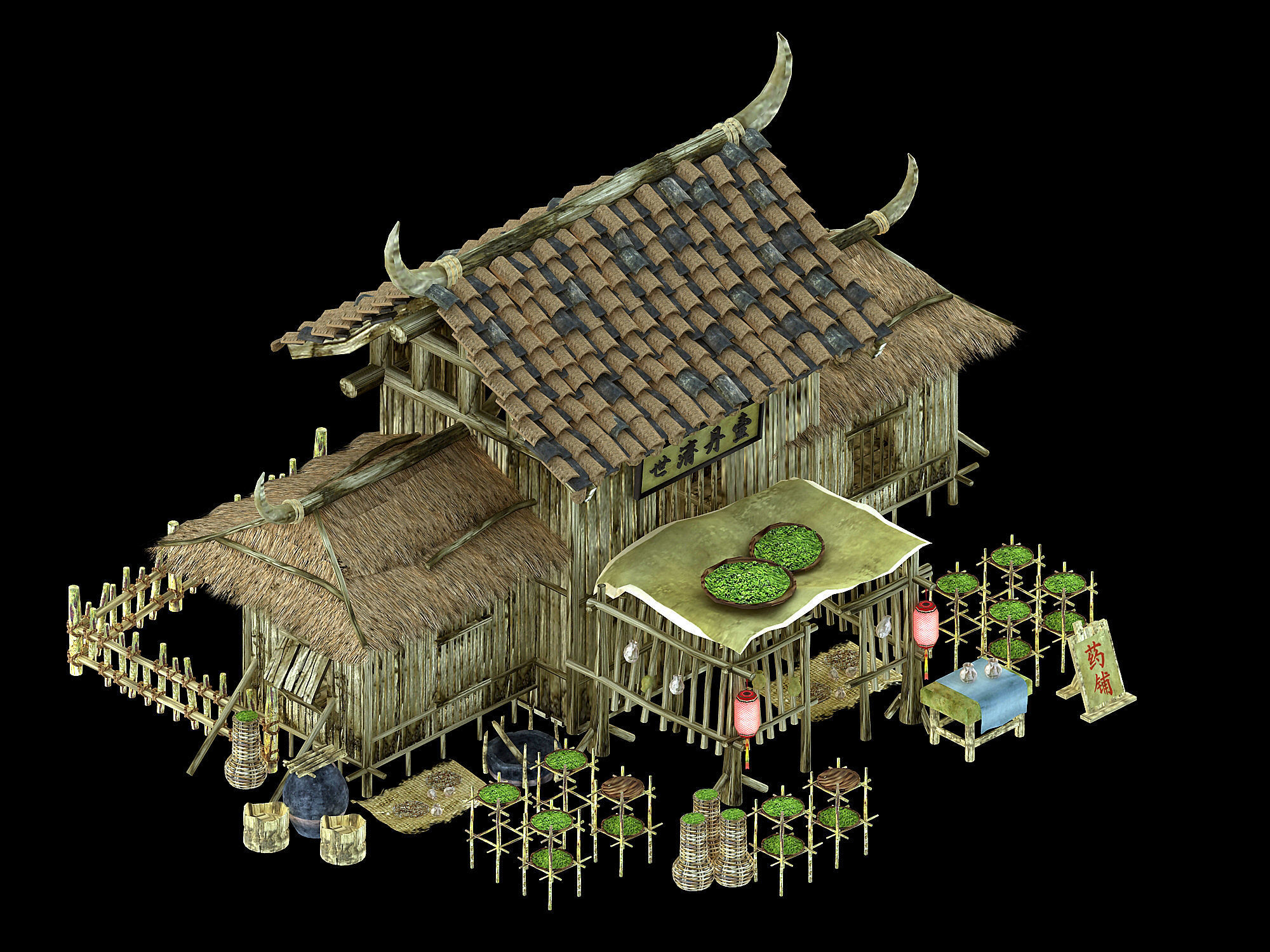Ancient Chinese Architecture - Medical Museum 3D model | CGTrader