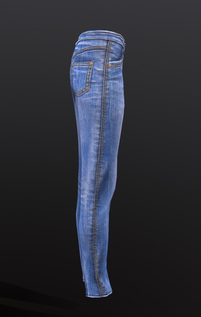 3D model skinny jeans for men VR / AR / low-poly | CGTrader