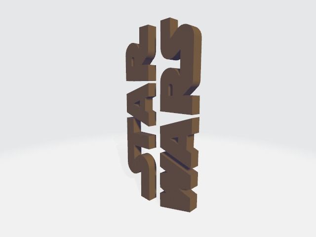star wars logo 3d free 3D model | CGTrader