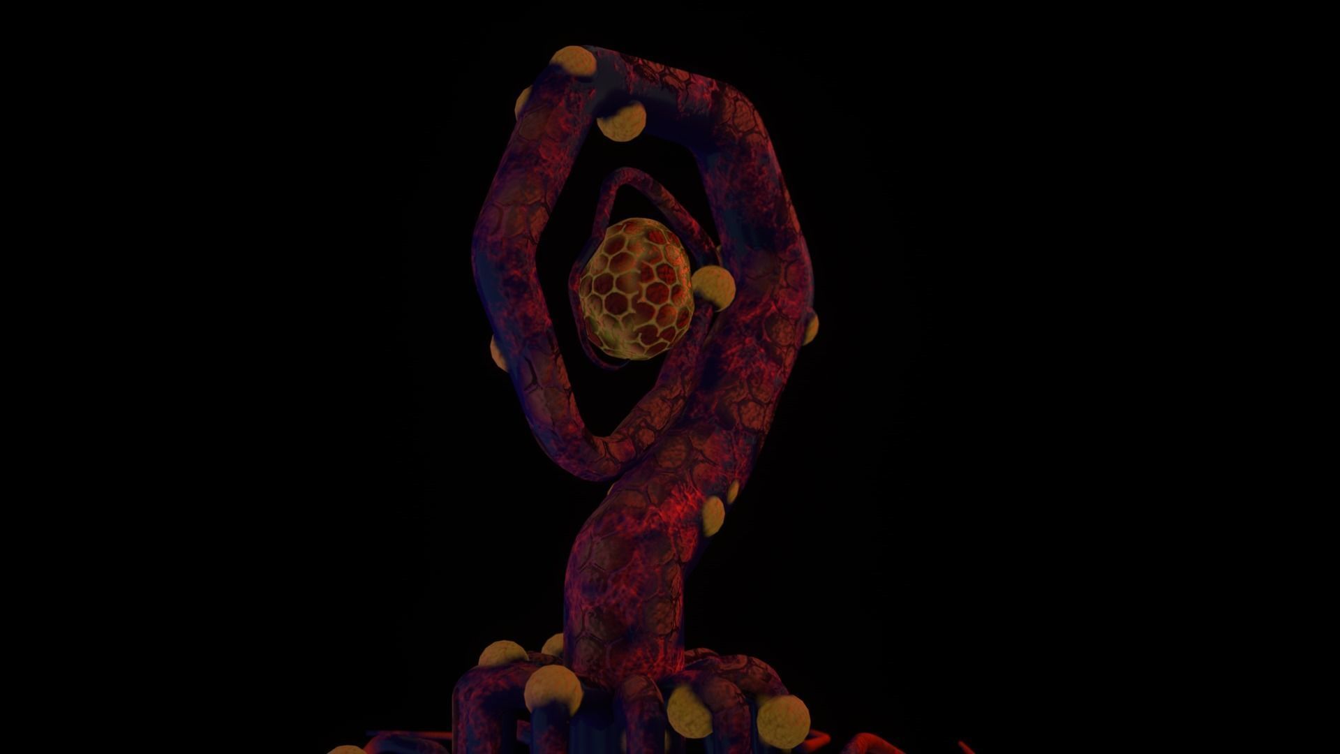 Alien Flora Animated 3D model animated rigged | CGTrader
