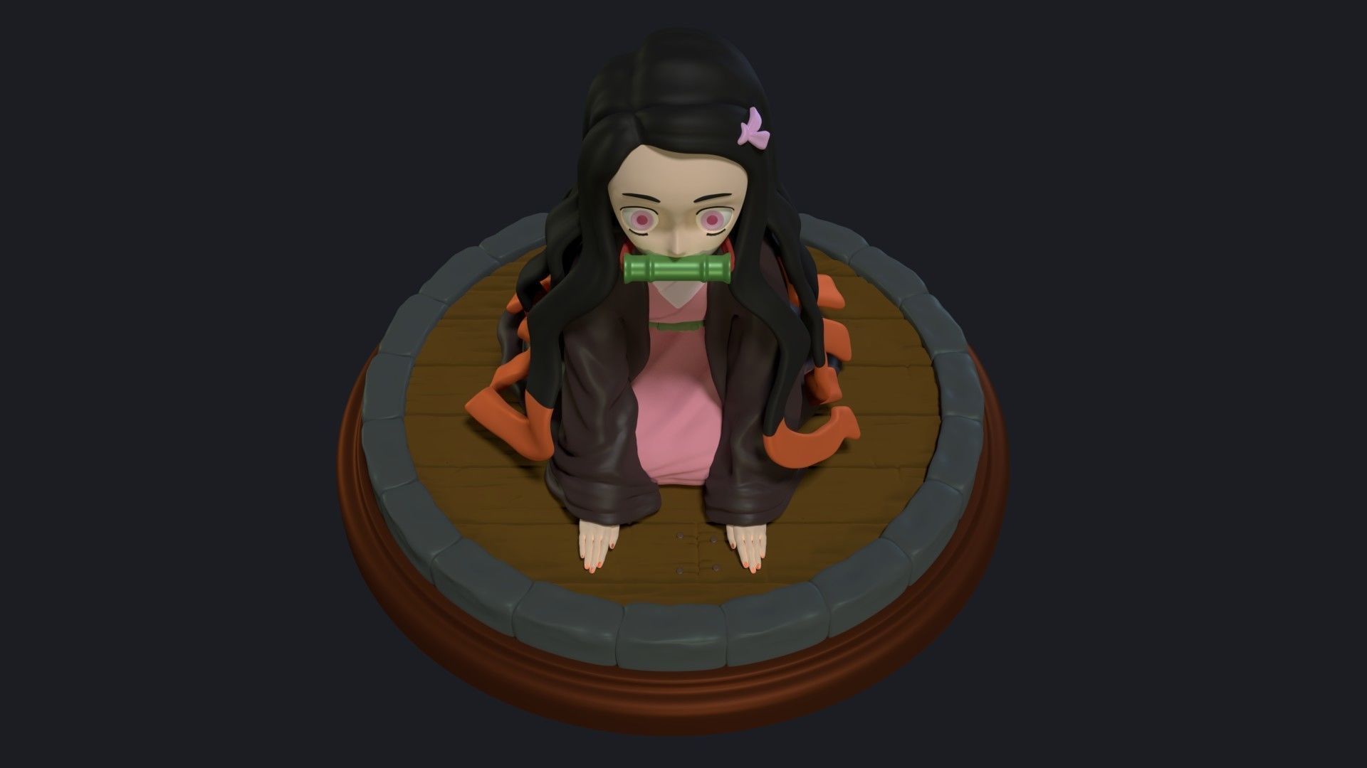 Kamado Nezuko - Child 3D model 3D printable | CGTrader