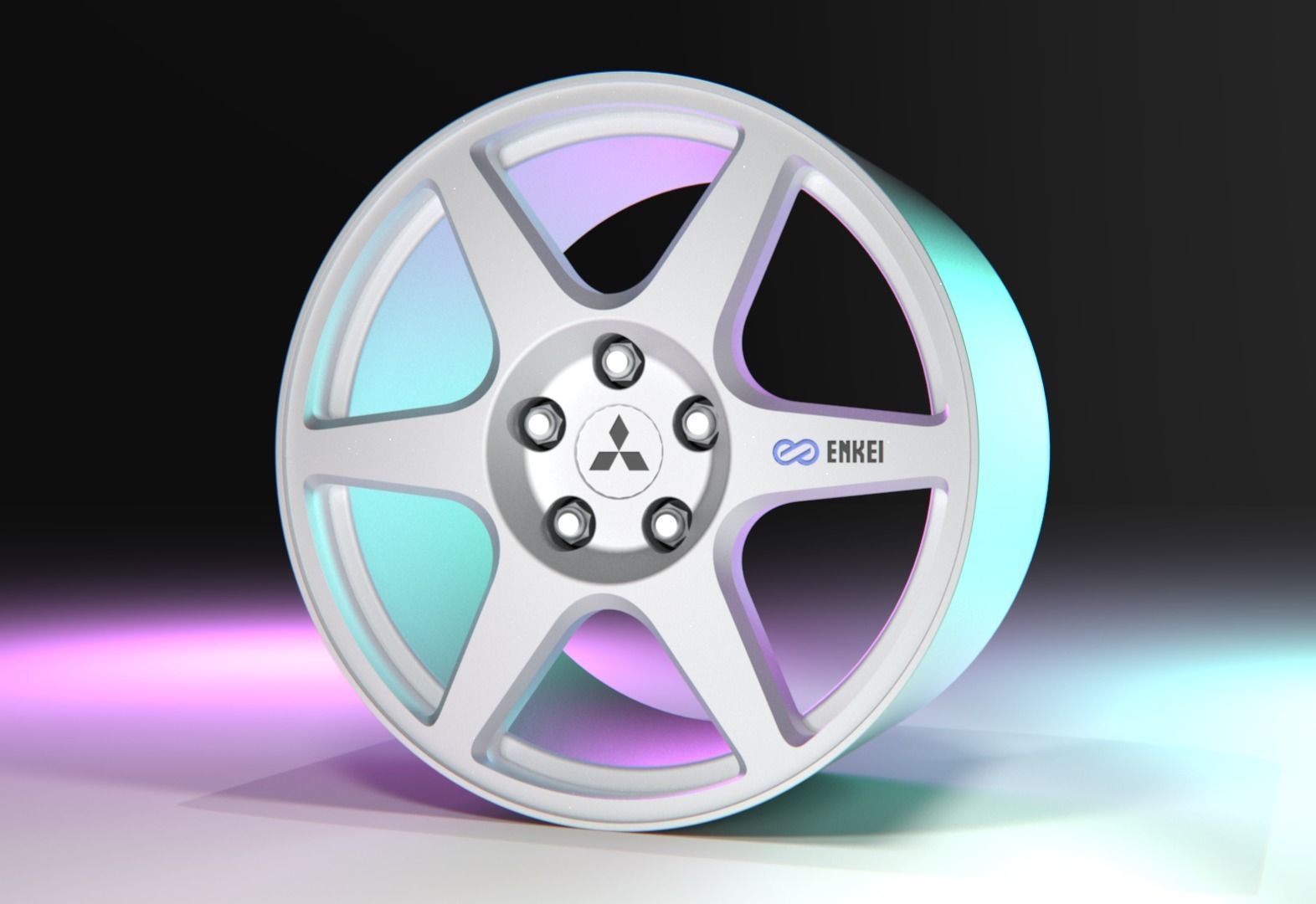 Enkei Evo 8 3D model | CGTrader