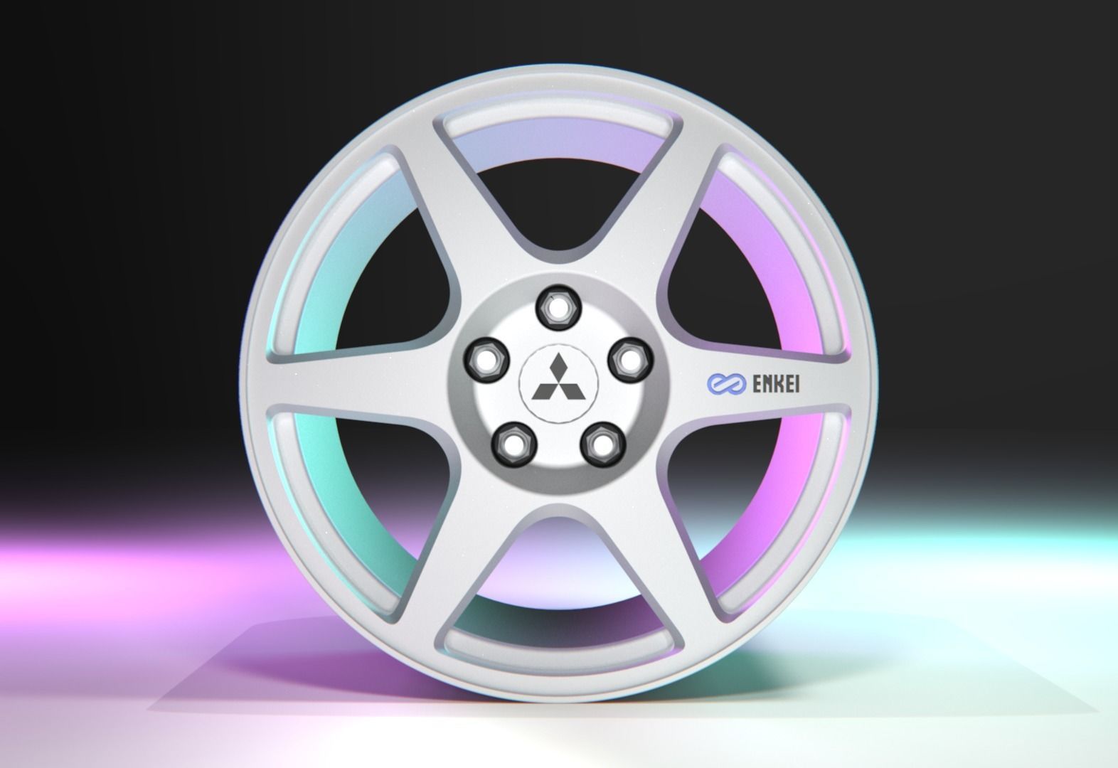 Enkei Evo 8 3D model | CGTrader