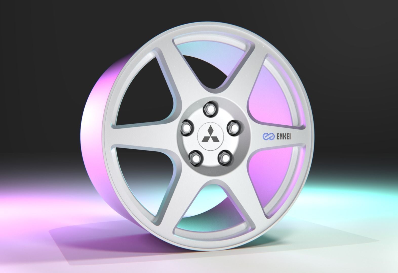 Enkei Evo 8 3D model | CGTrader