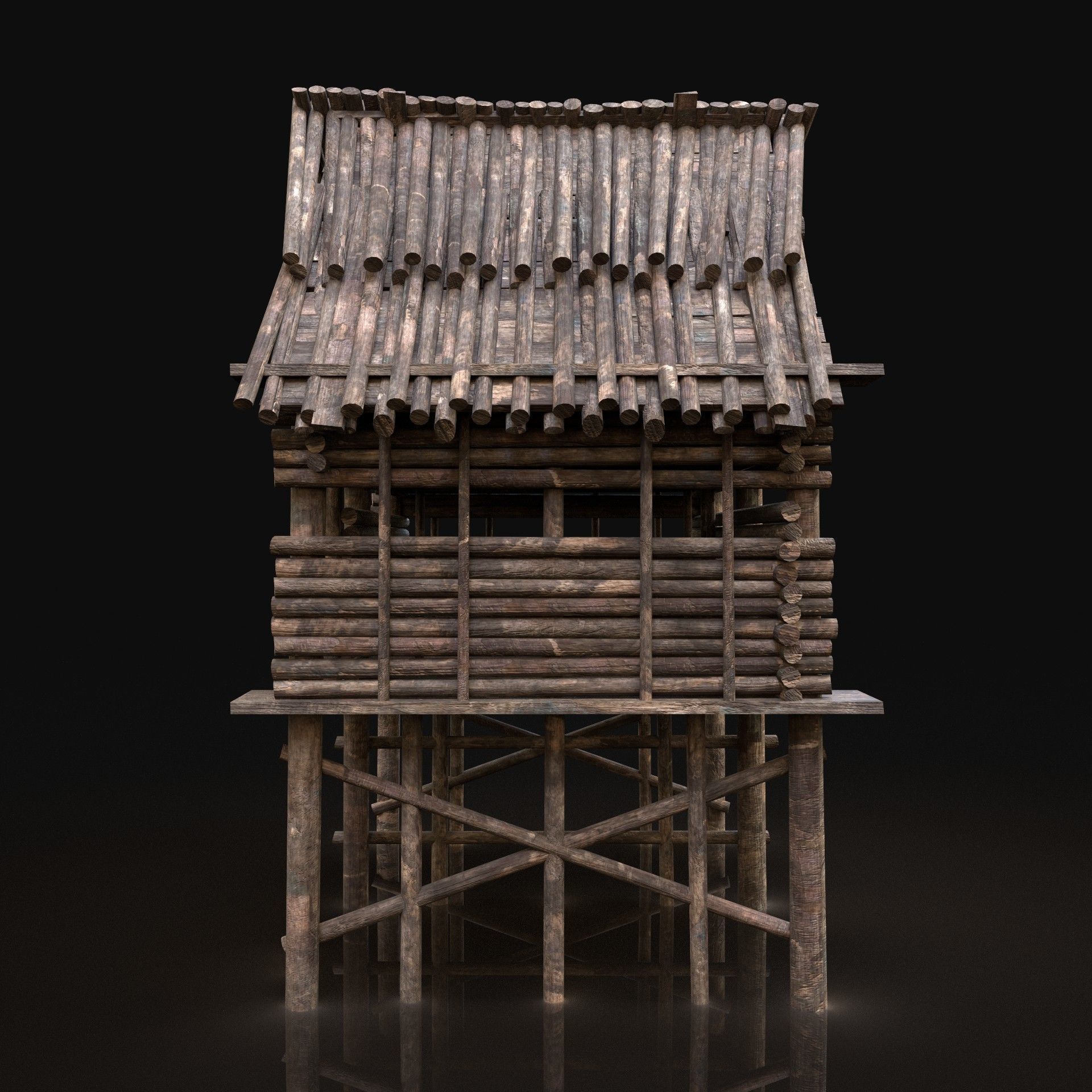 NEXT GEN AAA Forest Wooden Watchtower House Scouttower Log Cabin free ...