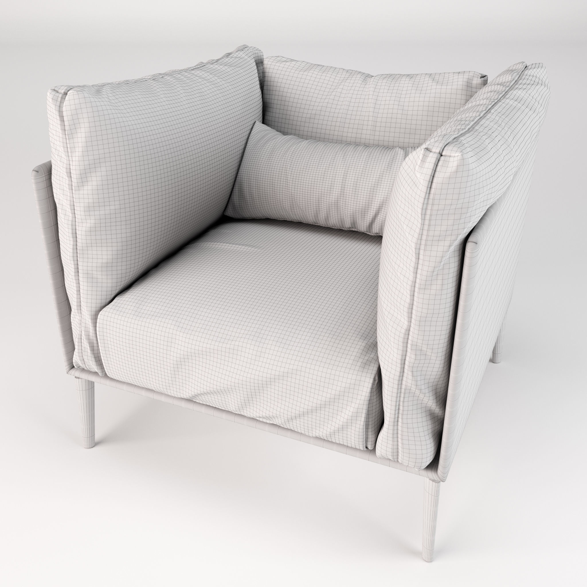 Kubi Armchair Novamobili 3D model | CGTrader
