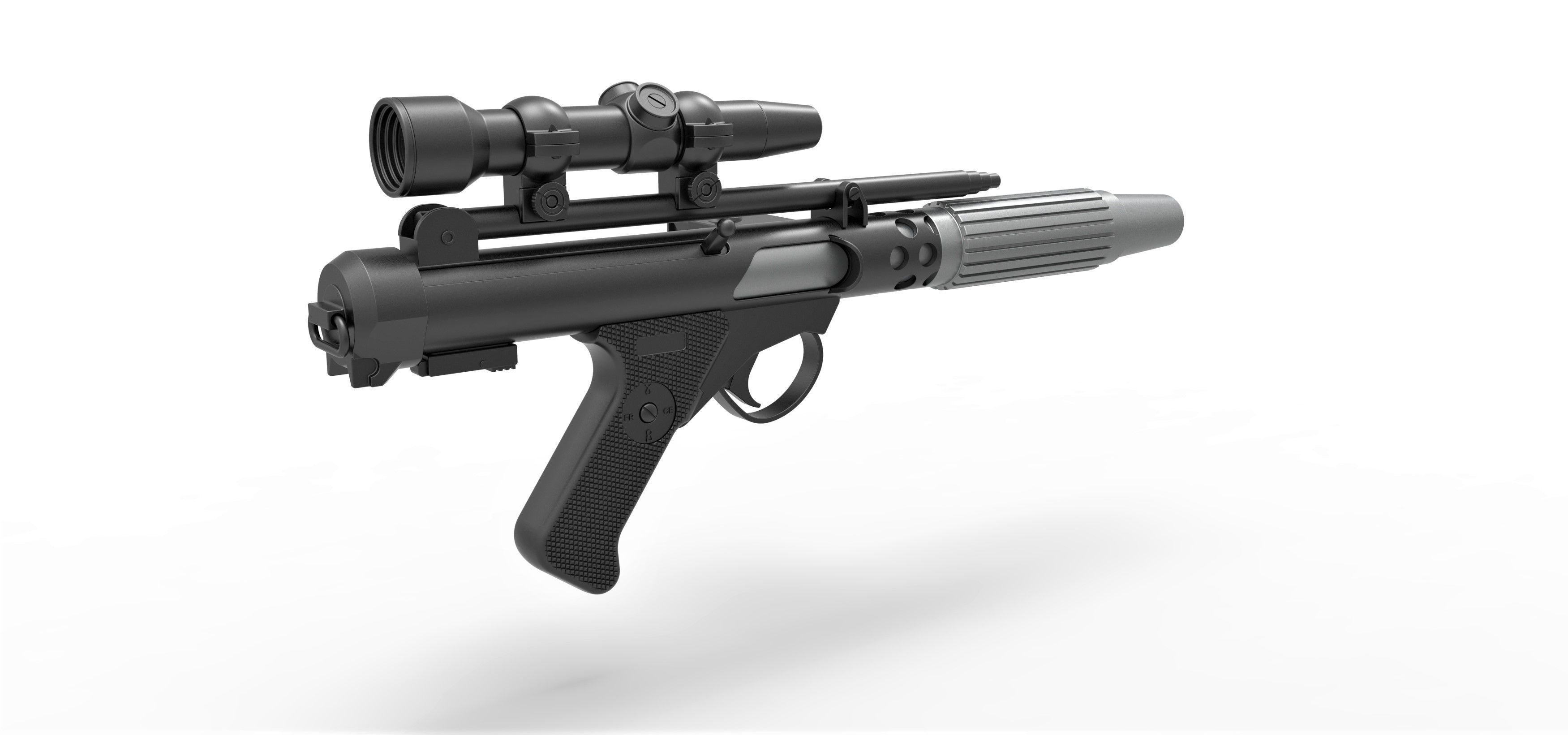 Rebel Fleet Trooper Blaster pistol DH-17 from Star Wars ROTJ 3D model ...