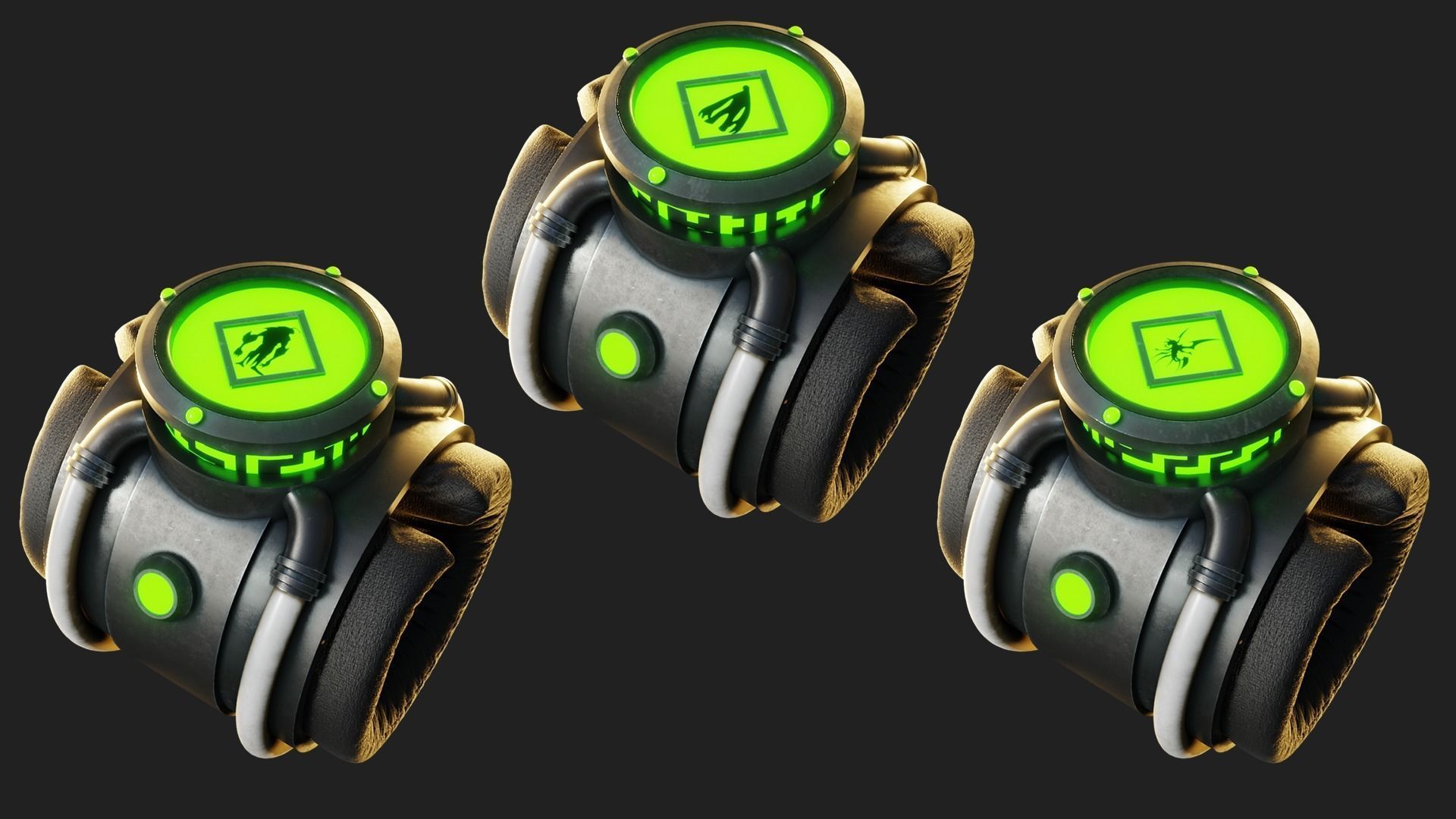 The Omnitrix wristwatch with light 3D model animated | CGTrader