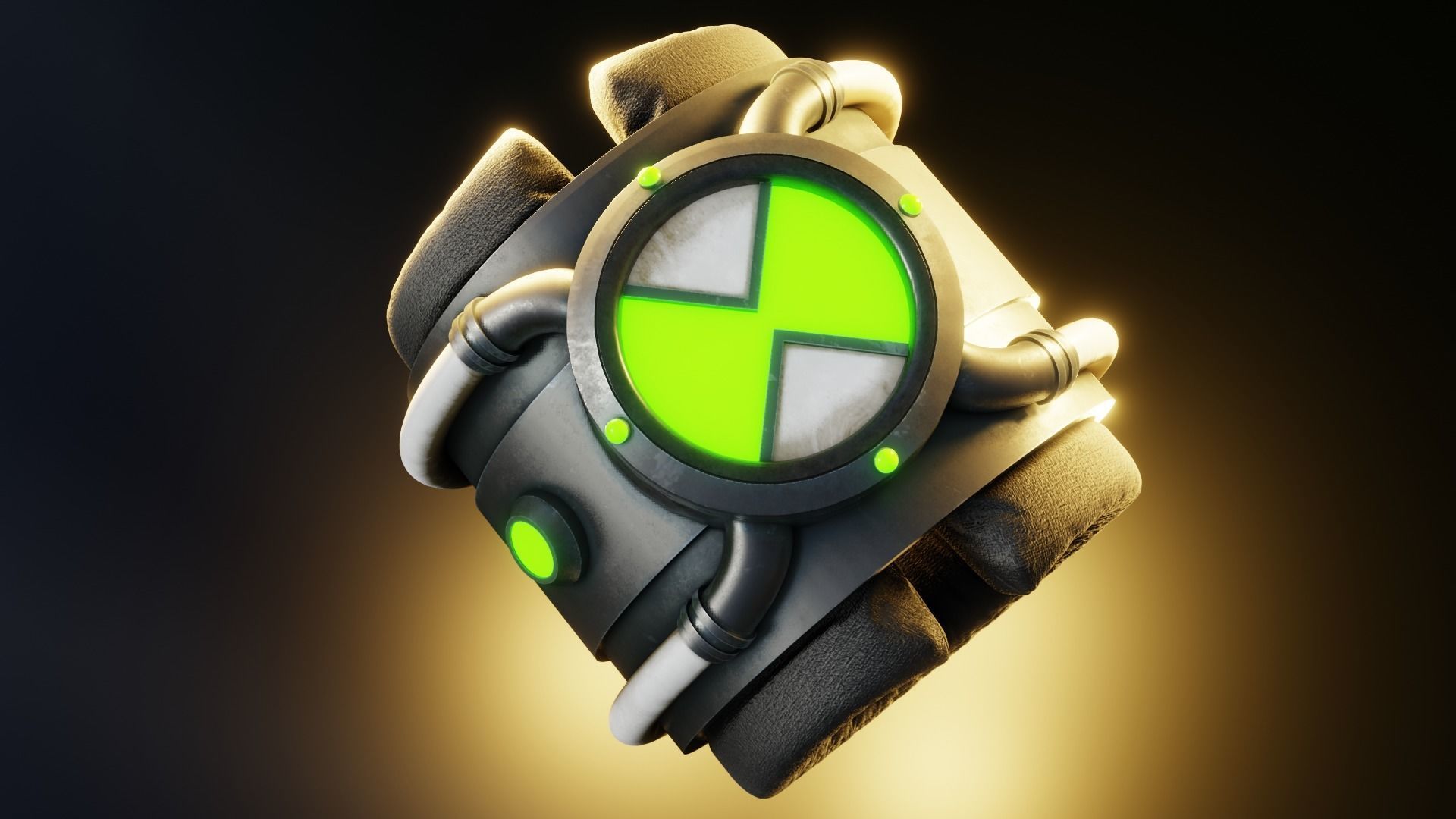 The Omnitrix wristwatch with light 3D model animated | CGTrader