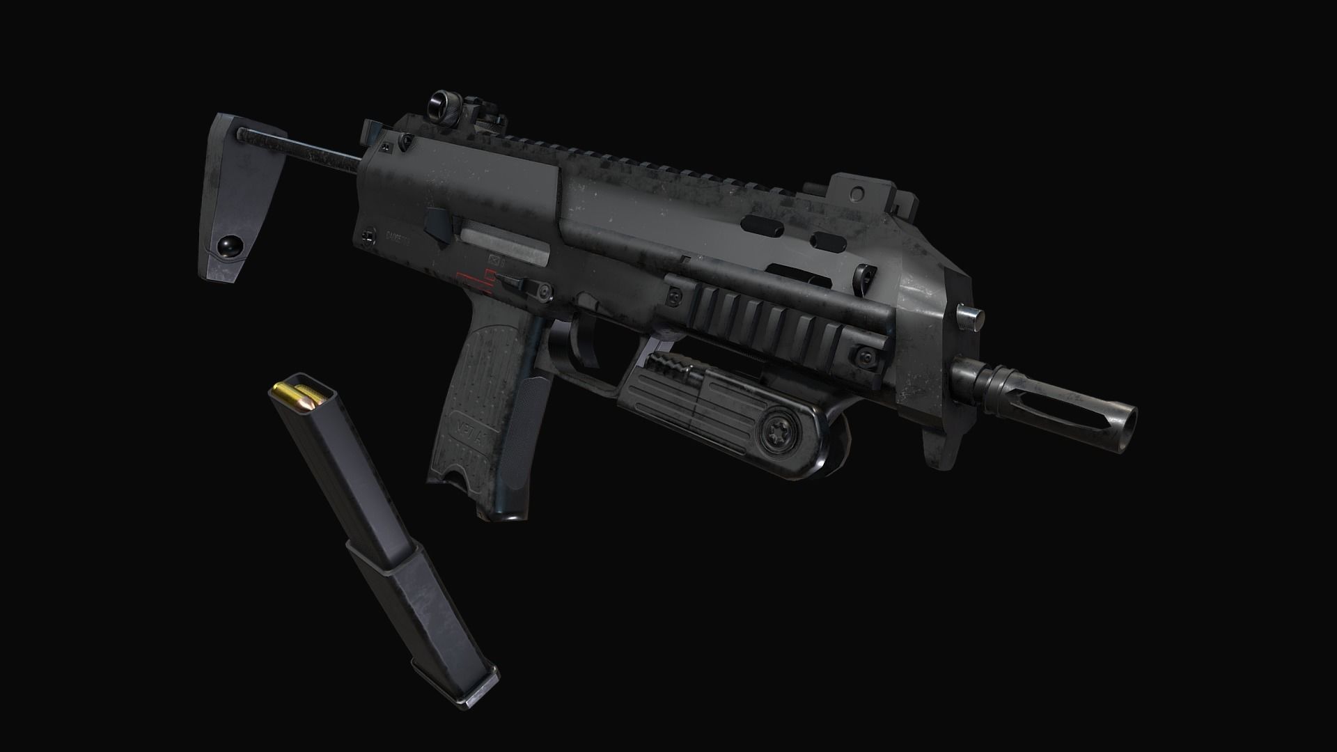 3D model SMT MP7 VR / AR / low-poly | CGTrader