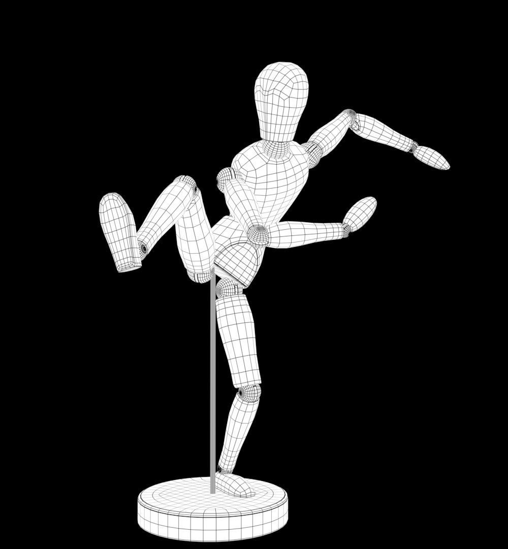 3D model Sketch Mannequin VR / AR / low-poly | CGTrader