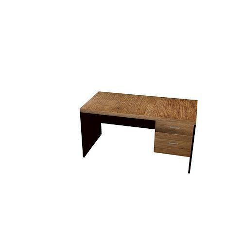 desk 1 with two drawers and wooden top free 3D model | CGTrader