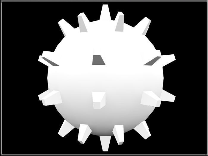 3D model Spike Ball 02 VR / AR / low-poly | CGTrader