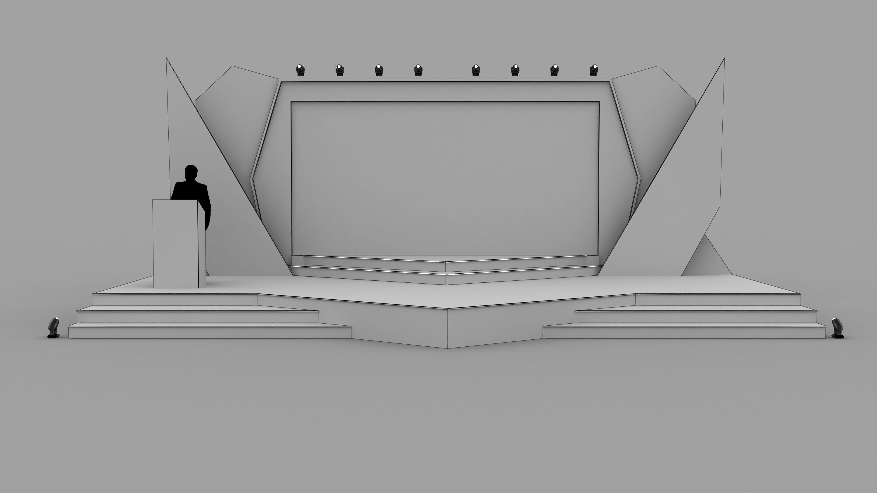 3D model Corporate Stage Design0101 VR / AR / low-poly | CGTrader