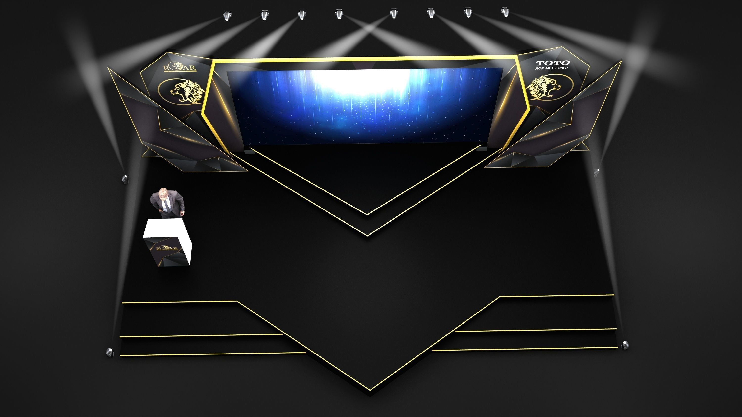 3D model Corporate Stage Design0101 VR / AR / low-poly | CGTrader