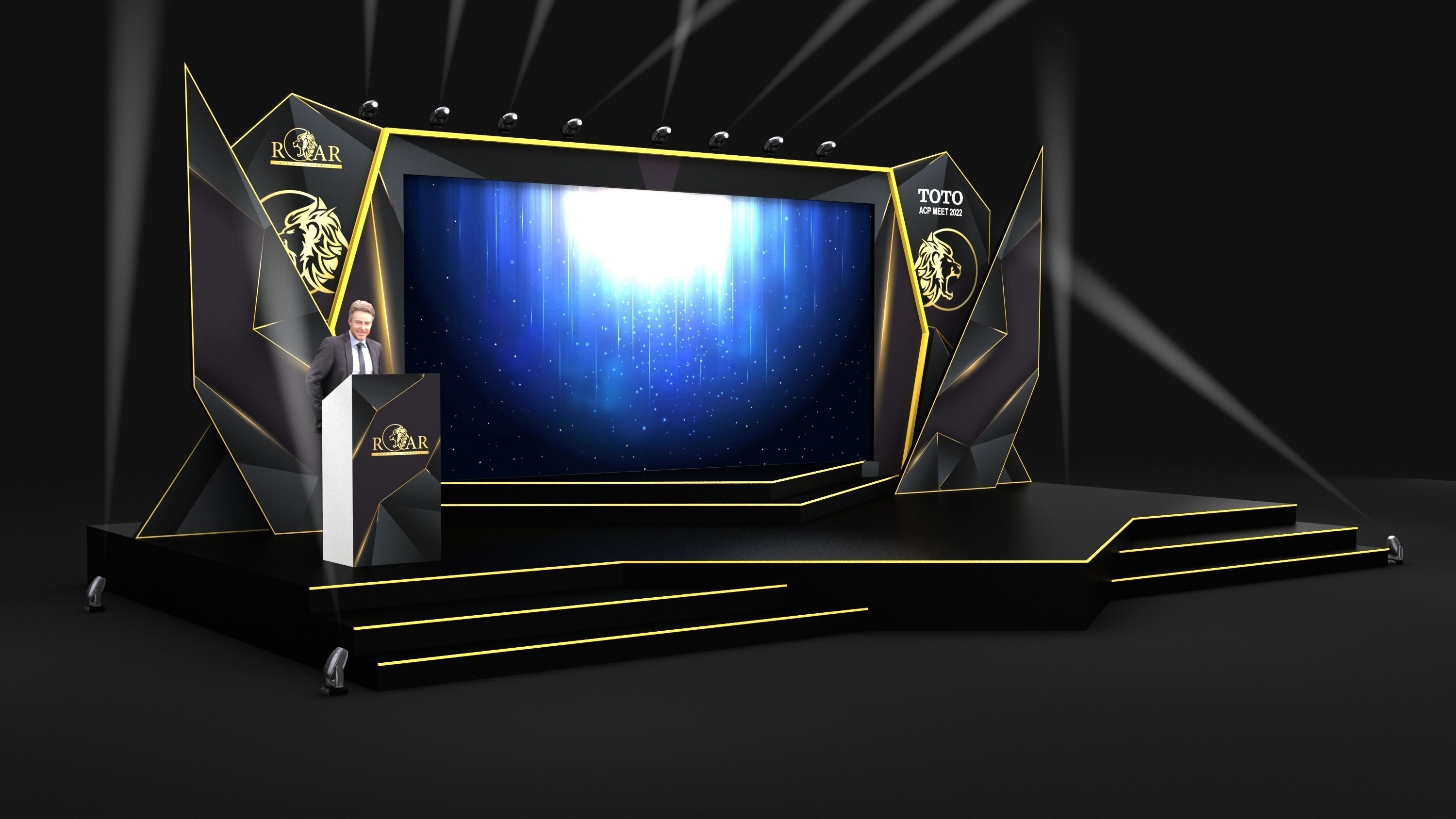 3D model Corporate Stage Design0101 VR / AR / low-poly | CGTrader