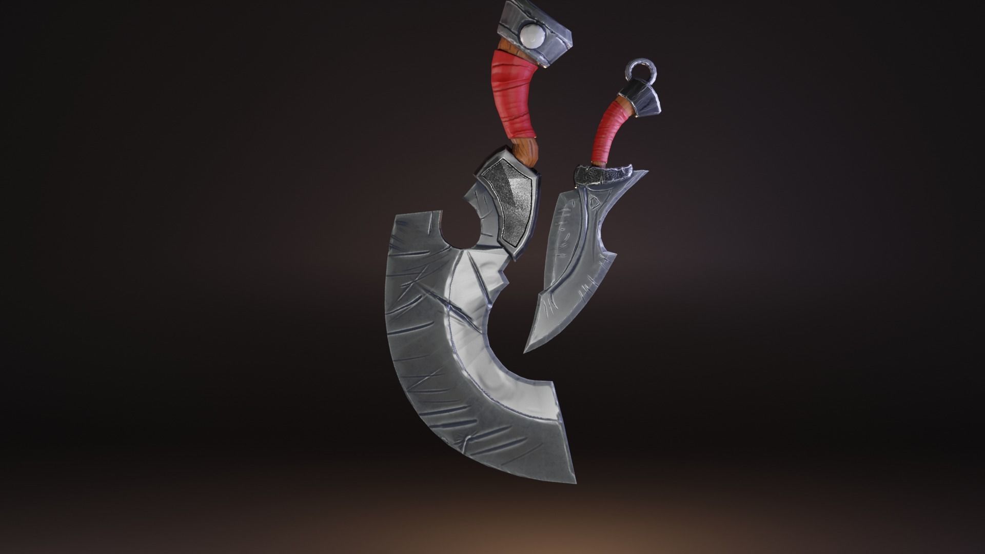 3D model Stylized Medieval Weapons Set Lowpoly PBR VR / AR / low-poly ...