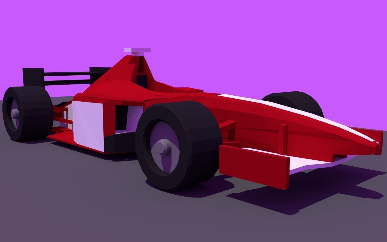 3D model low poly racing cars VR / AR / low-poly | CGTrader