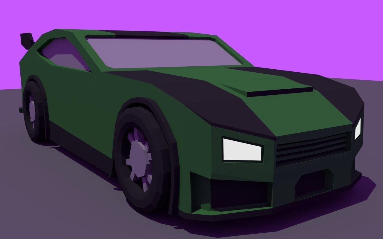 3D model low poly racing cars VR / AR / low-poly | CGTrader