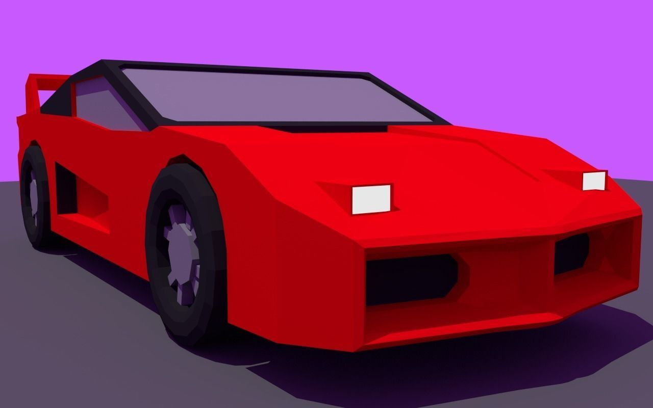 3D model low poly racing cars VR / AR / low-poly | CGTrader
