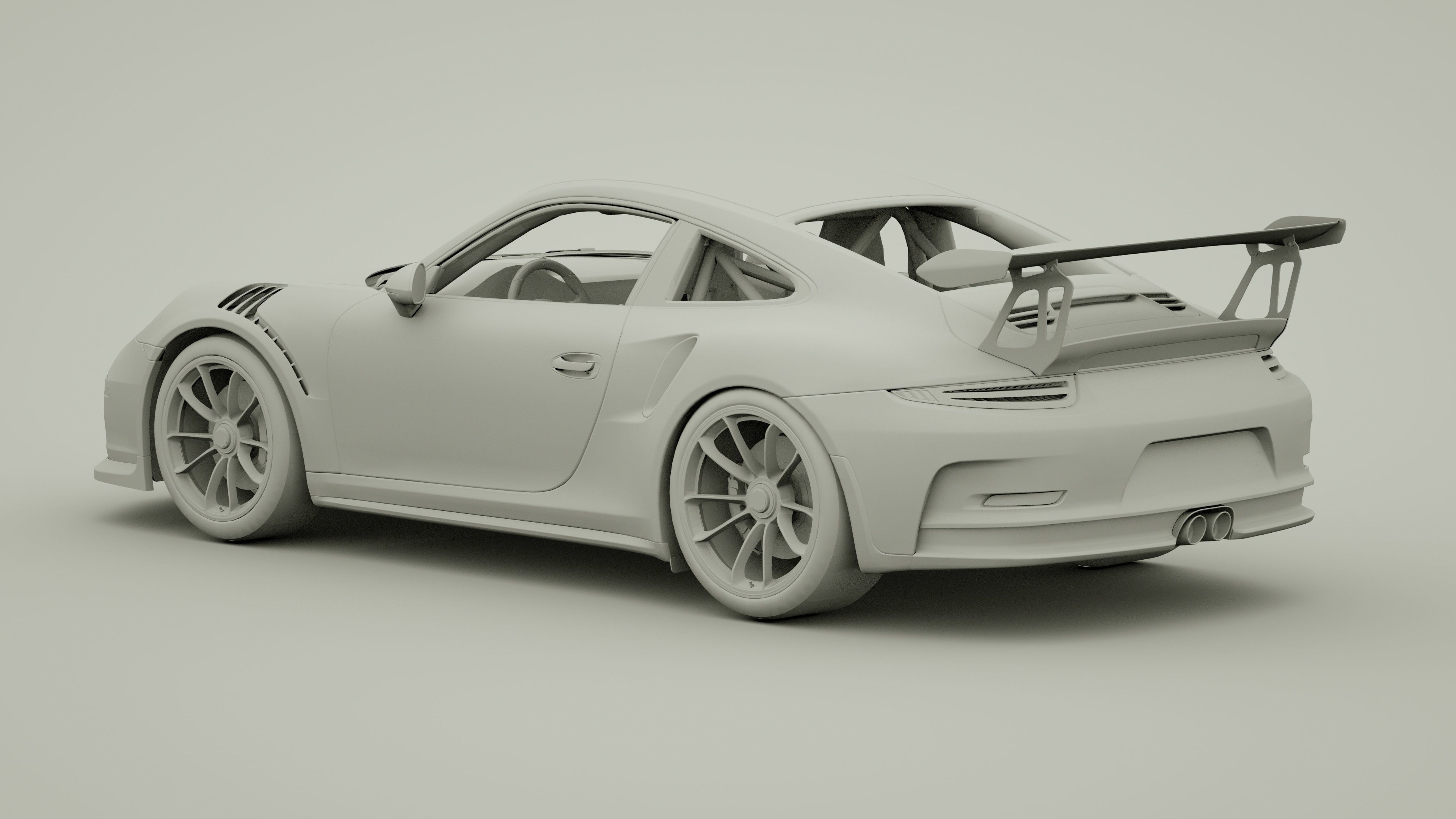 Porsche 911 GT3 RS 250K Poly Ultra High quality 3D model rigged | CGTrader