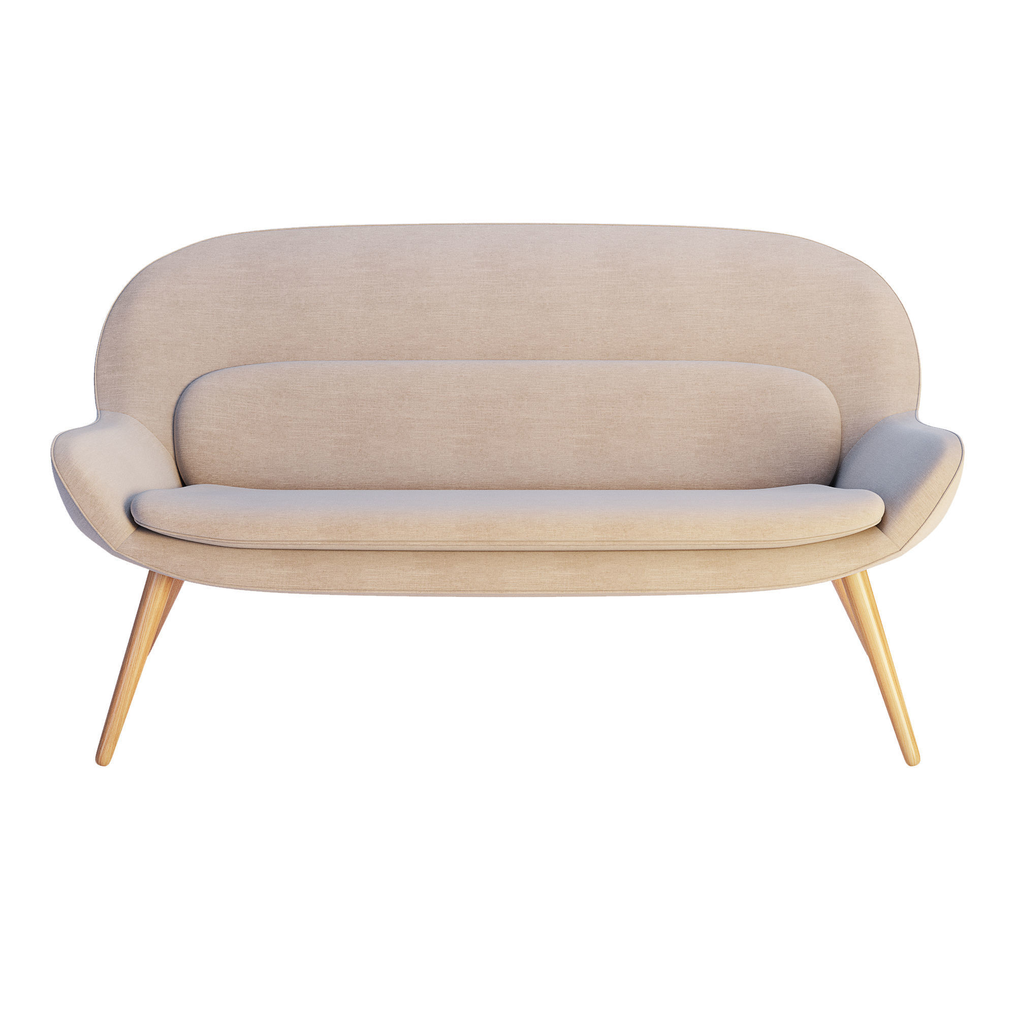 Steelcase x Bolia - Philippa Two Seater Sofa 3D model | CGTrader