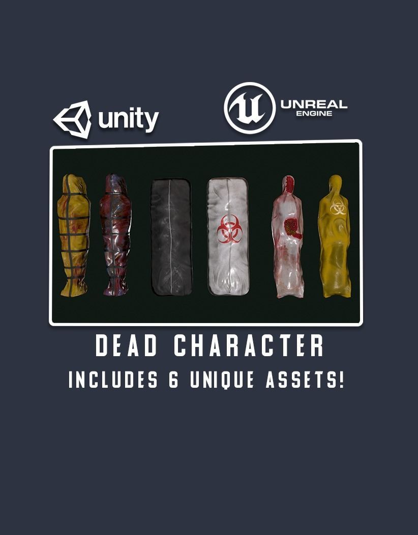 3D model Dead Man Low-poly 3D model v2 VR / AR / low-poly | CGTrader